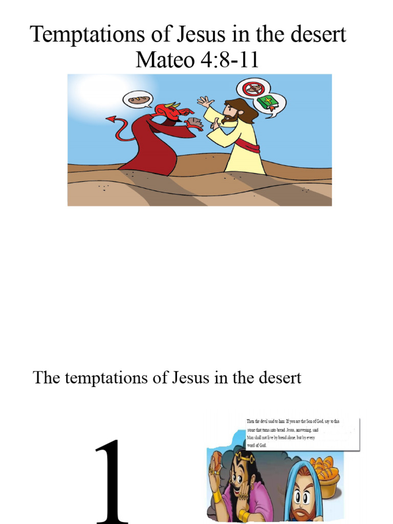 Temptations of Jesus in The Desert | PDF