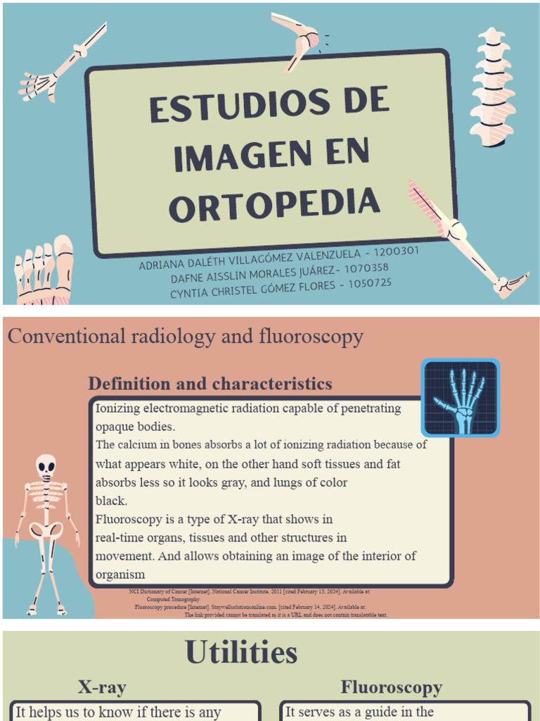 Imaging Studies in Orthopedics | PDF | Electromyography | Radiology