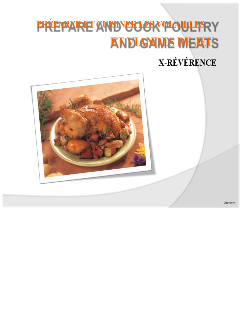 Cuisiner Volaille et Viandes de Gibier | PDF | Viande | Nourritures
