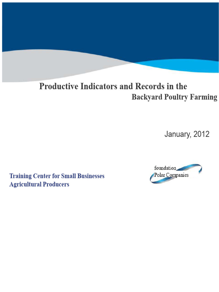 10. Productive Indicators and Records in Family Poultry Farming.pdf ...