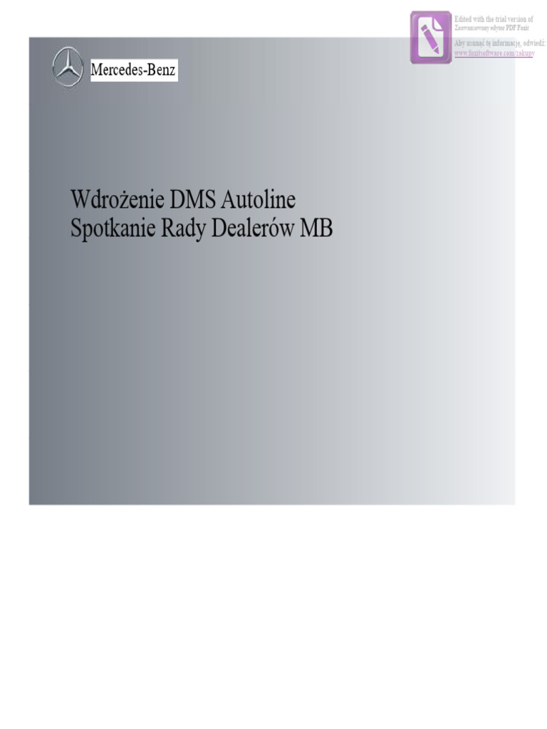 Prezentacja DMS Autoline - Wprowadzenie | PDF