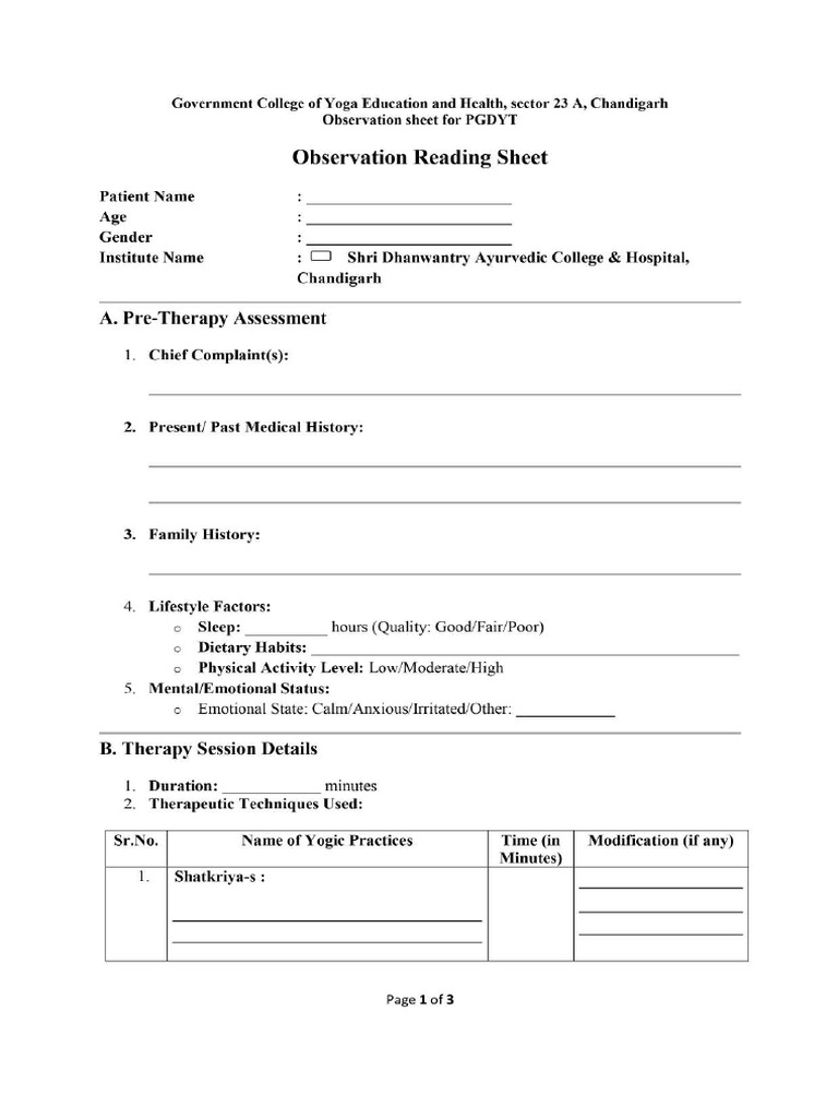 Revised Observation Reading | PDF