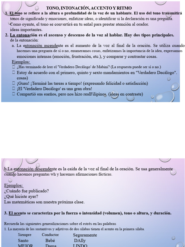 Lección 10 Entonación y Énfasis | PDF | Lingüística