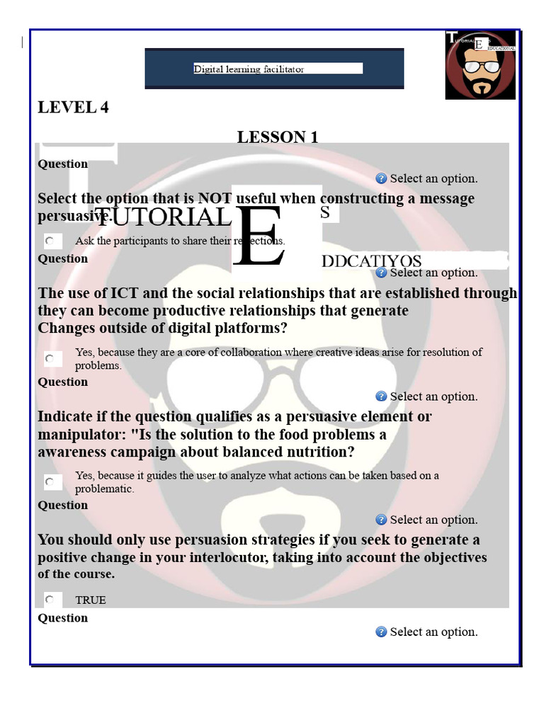 F_LEARNING LEVEL 4 | PDF | Persuasion | Usability