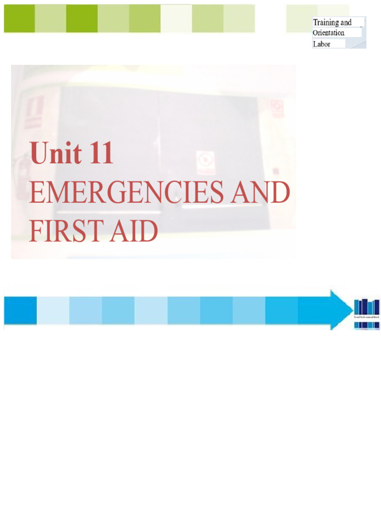 Unit 11 Lesson 23 Emergencies and First Aid | PDF | Cardiopulmonary ...
