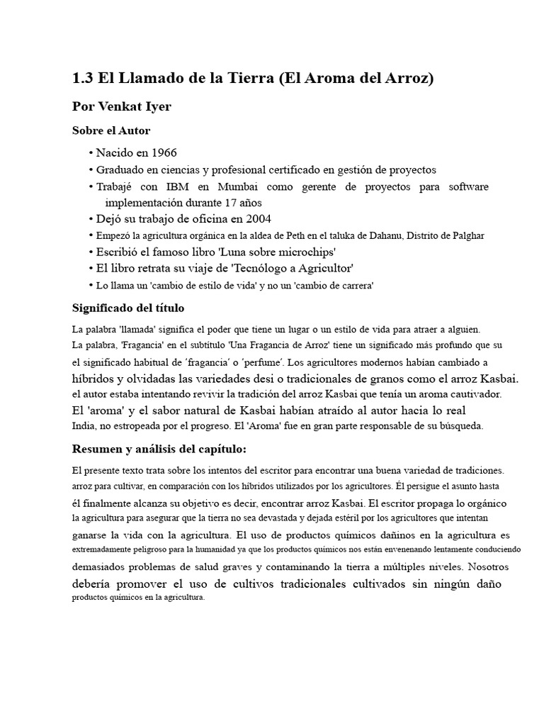 Reviviendo el Arroz Kasbai Orgánico | PDF | Agricultura | Arroz
