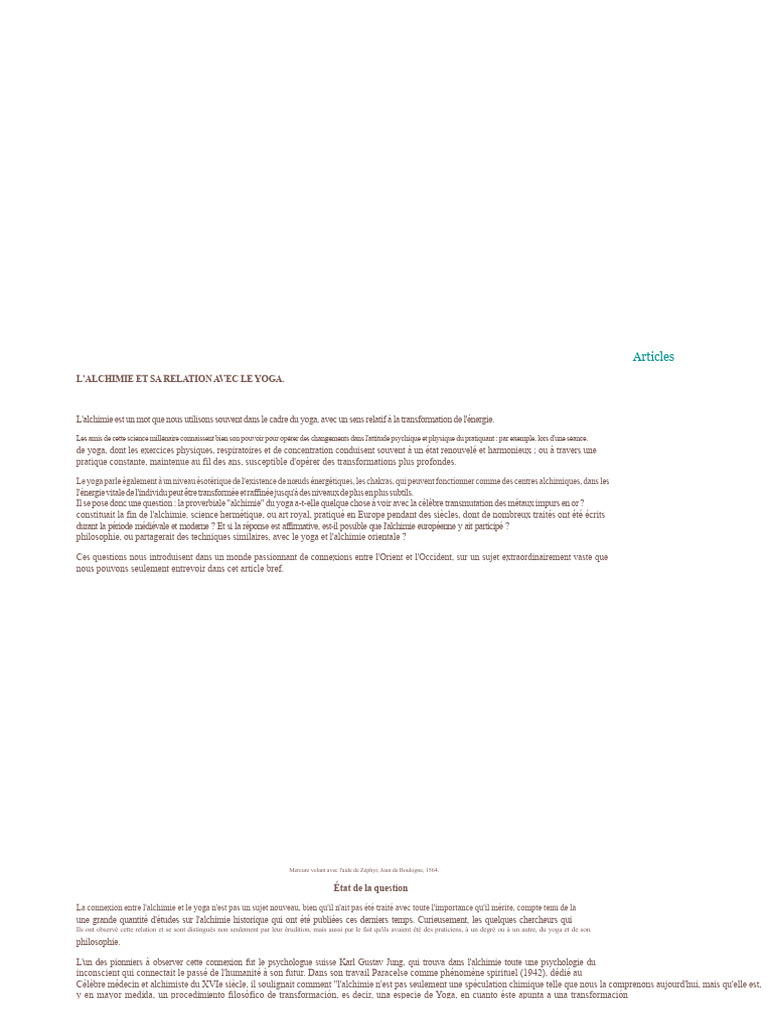 Alchimie et Yoga : Transformations Énergétiques | PDF | Alchimie | Yoga