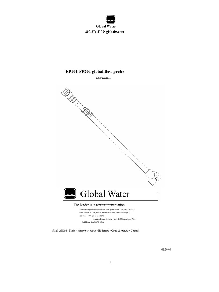 CORRENTOMETRO flowprobe_manual.en.es | PDF | Flow Measurement | Clock