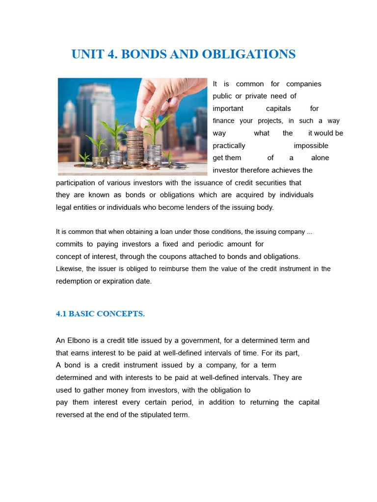 Understanding Bonds and Obligations | PDF | Bonds (Finance) | Interest