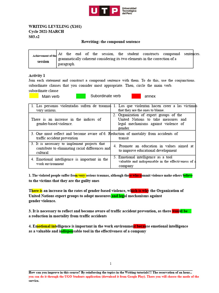 Mastering Compound Sentences in Writing | PDF | Syntax