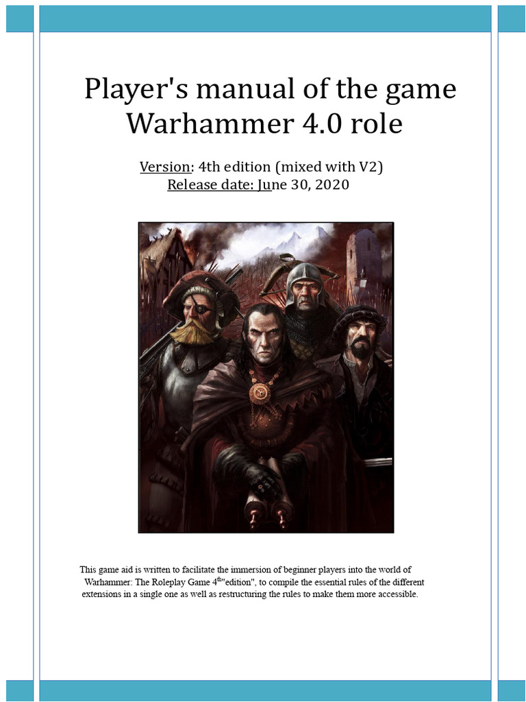 Warhammer Player's Handbook V4 (1) | PDF