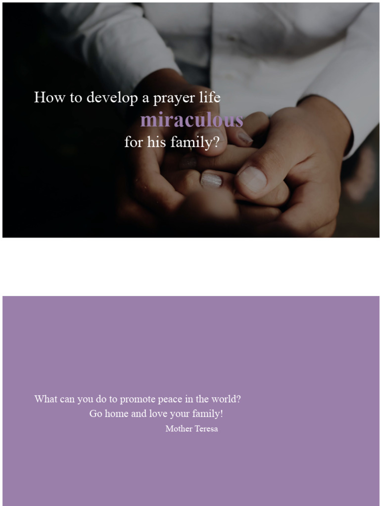 how_to_develop_a_miraculous_prayer_life_for_your_family | PDF | Prayer ...