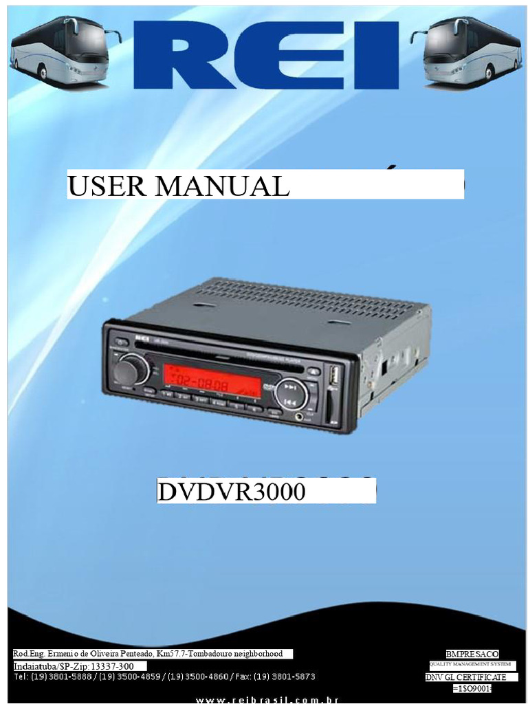 Manual DVD VR 3000 Rev05 | PDF | Electrical Connector | Codec