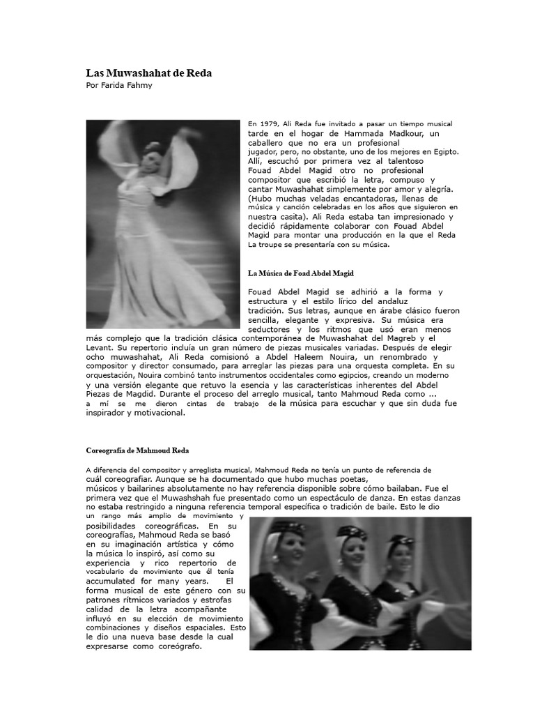 Muwashahat | PDF | Bailes | Coreografía