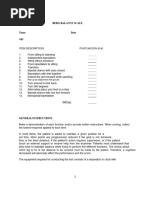 Berg Balance Scale Instructions | PDF | Chair | Foot