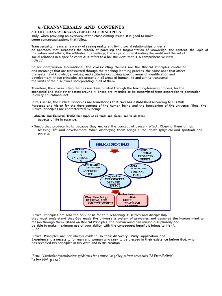 Biblical Principles for Holistic Development | PDF | Salvation | Sowing