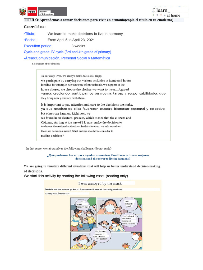 05-04 Grades 3-4 Decision Making | PDF | Cognition | Cognitive Science