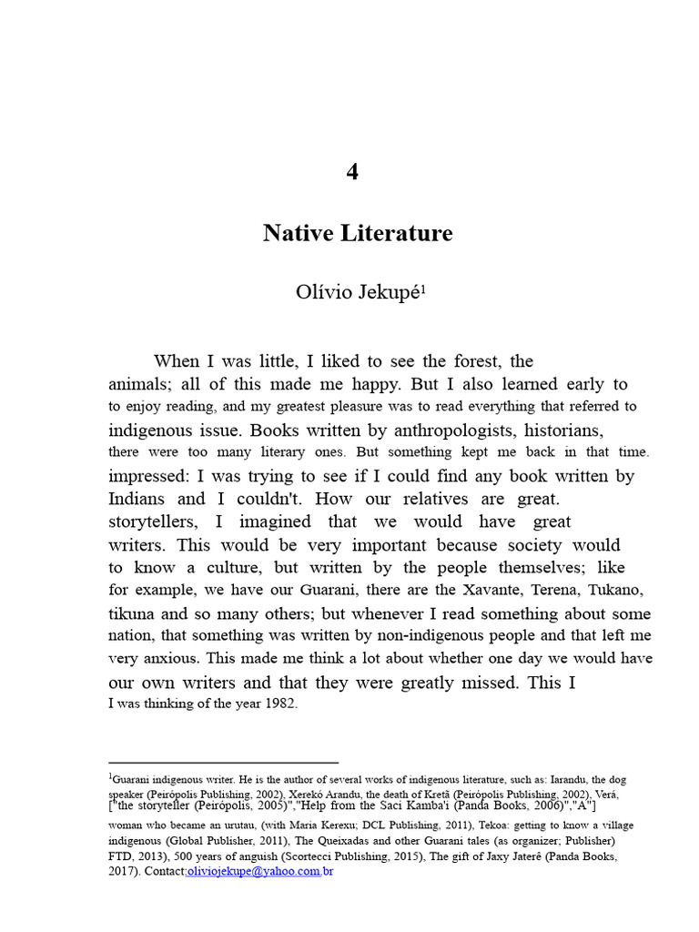 Indigenous Literature and Storytelling | PDF
