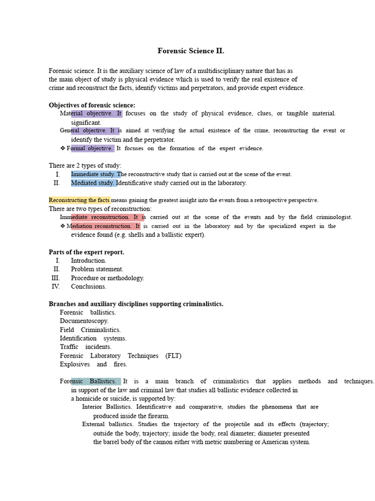 Forensic Science: Methods and Principles | PDF | Forensic Science ...