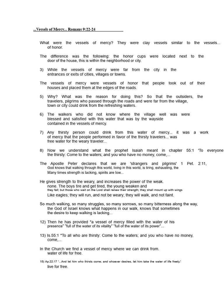 Cups of Mercy | PDF | God In Christianity | Mercy