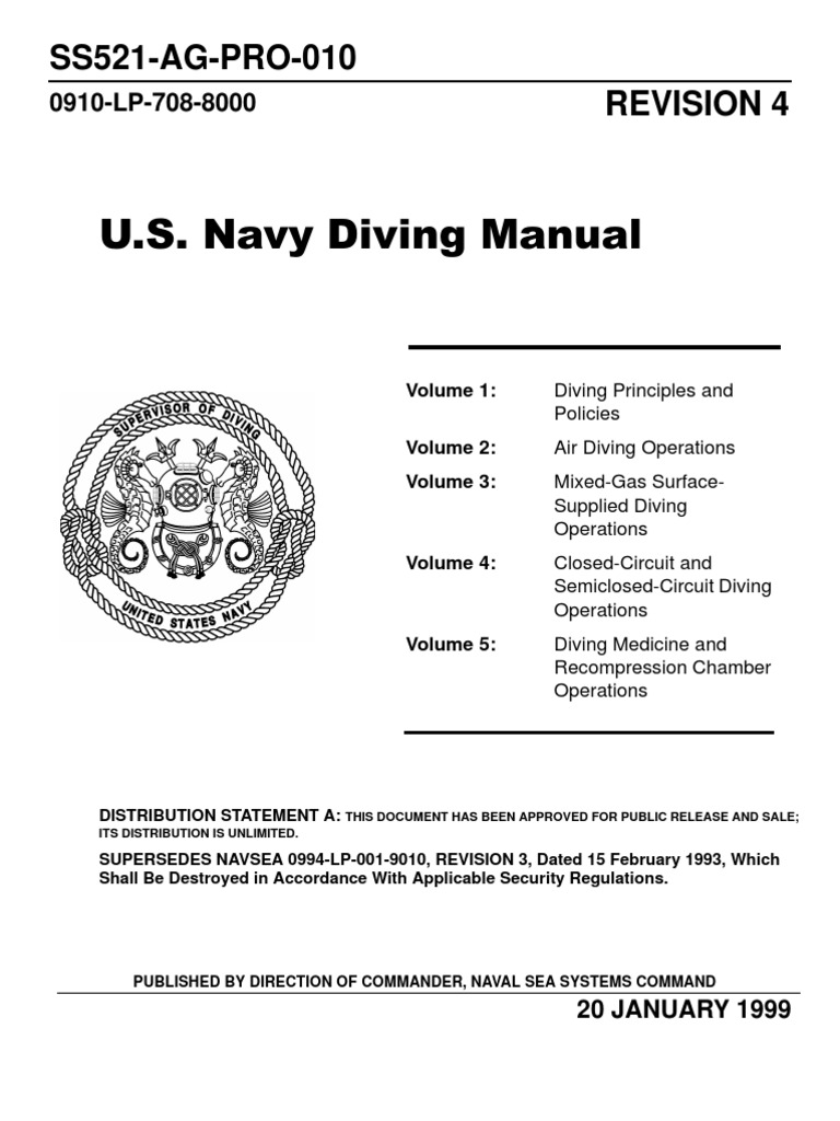 US Navy Diving Manual | PDF