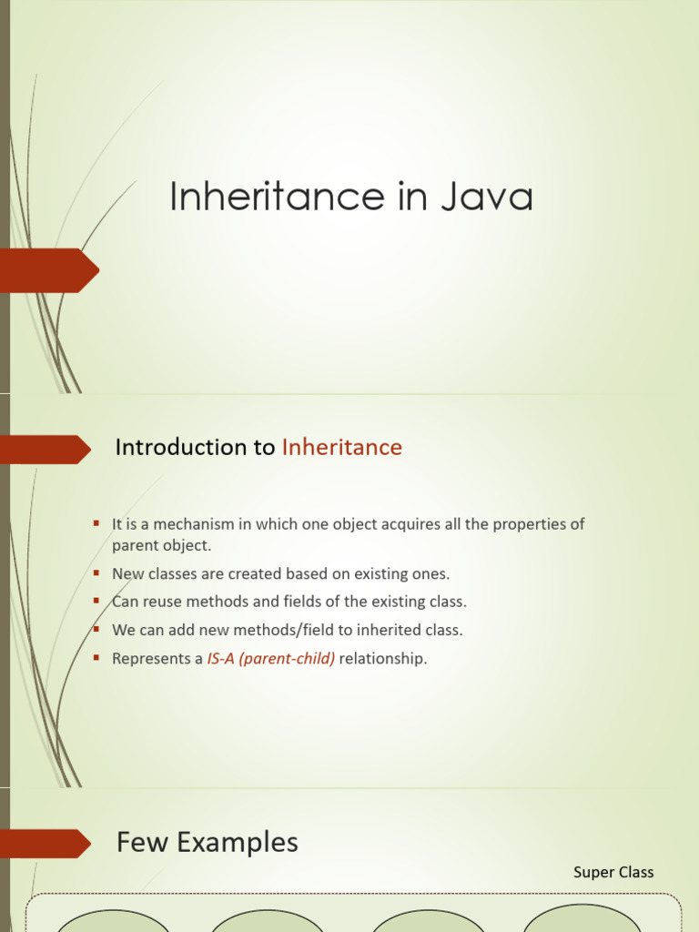 Understanding Inheritance in Java | PDF | Inheritance (Object Oriented ...