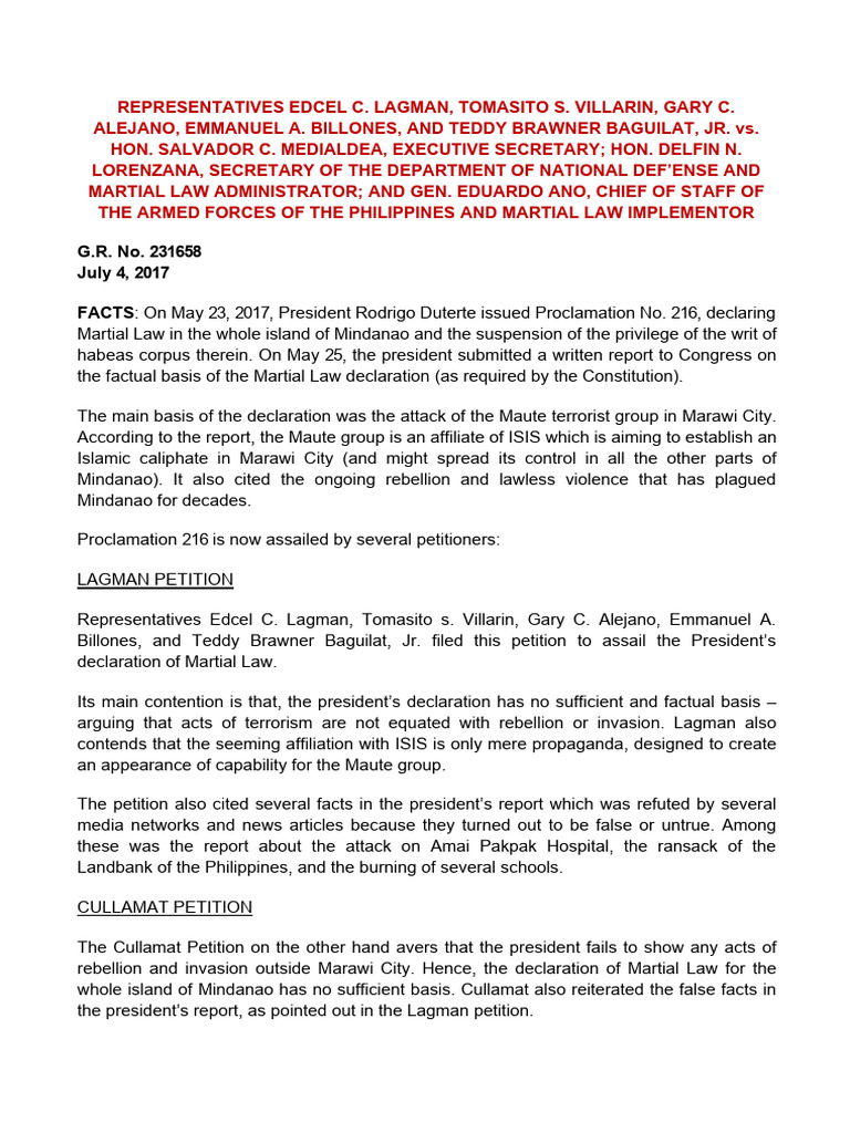 LAGMAN VS MEDIALDEA | PDF | Government | Justice