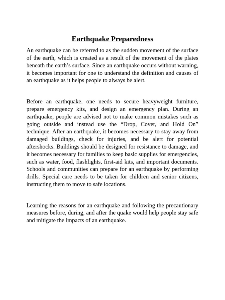 Paragraph | PDF | Disciplines | Earthquakes