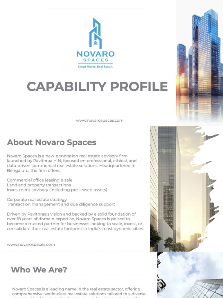 Novaro Spaces Capability Profile | PDF
