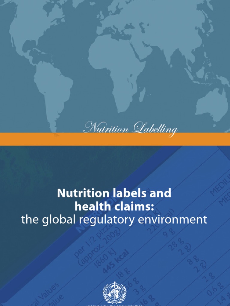 Nutrition Labels and Health Claims | PDF | Nutrition Facts Label ...
