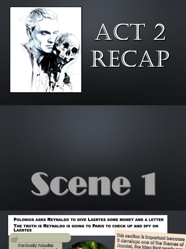 Hamlet Act 2 Recap | PDF | Hamlet