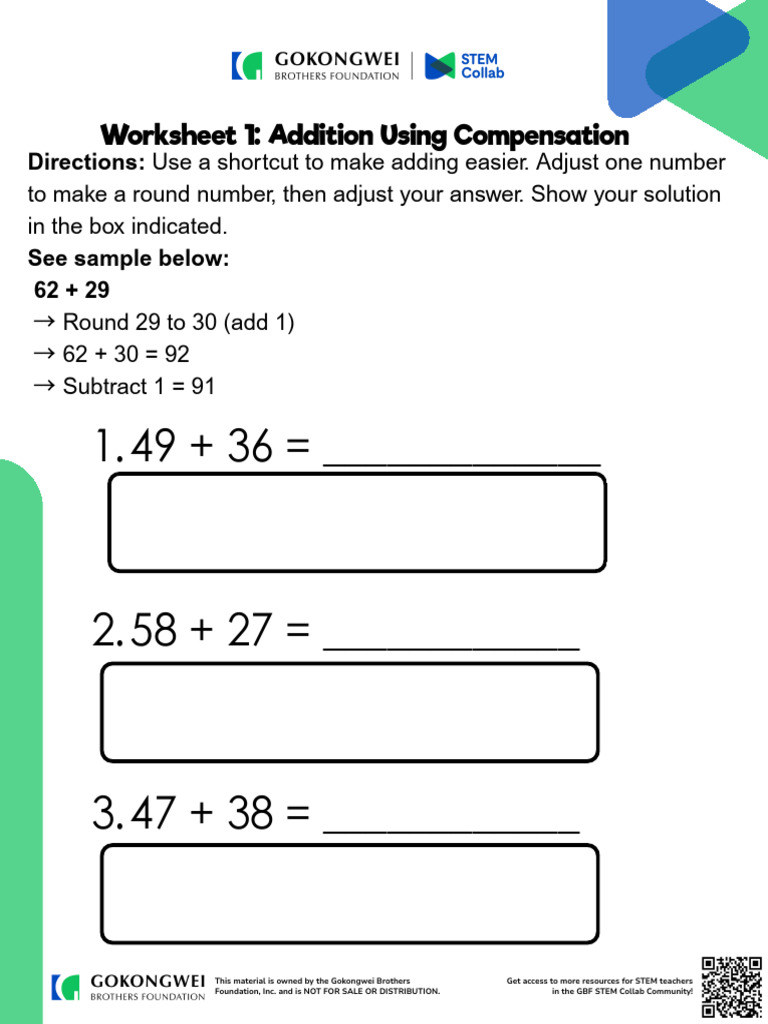 2025S5D2 Addition Worksheet | PDF