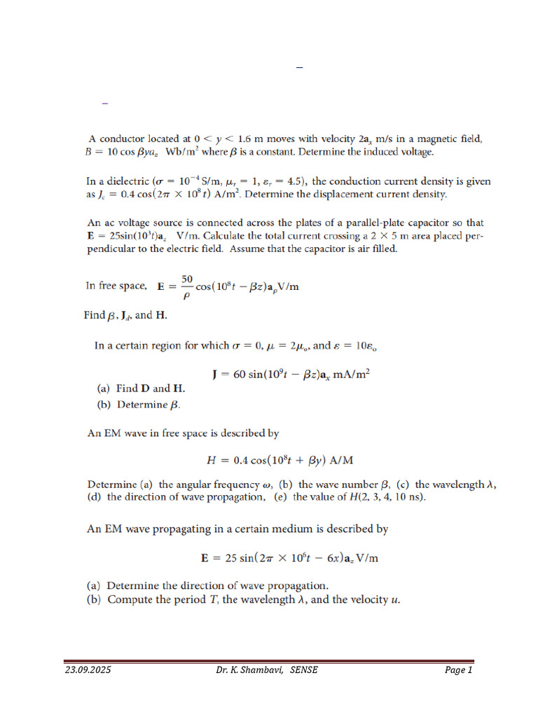 M4_Tutorial Sheet 4- EEM_F2025 | PDF