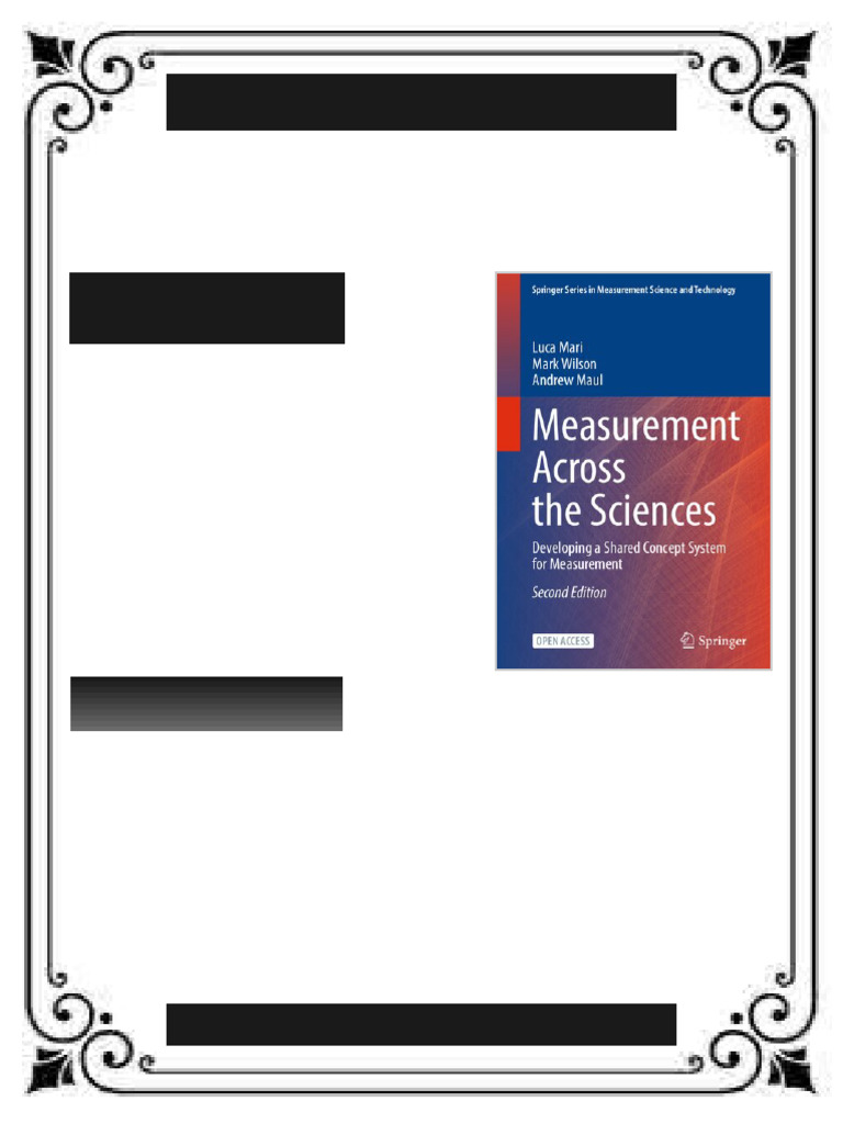 Measurement Across the Sciences Developing a Shared Concept System for ...