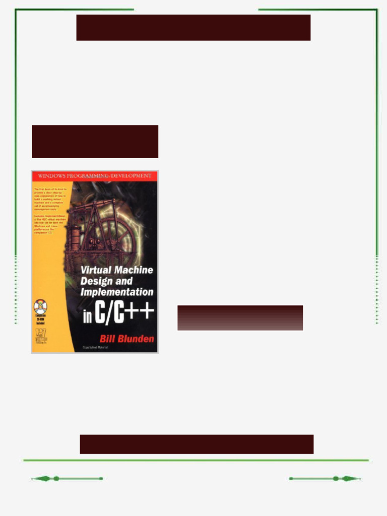 Virtual Machine Design and Implementation C C 689th Edition Bill ...