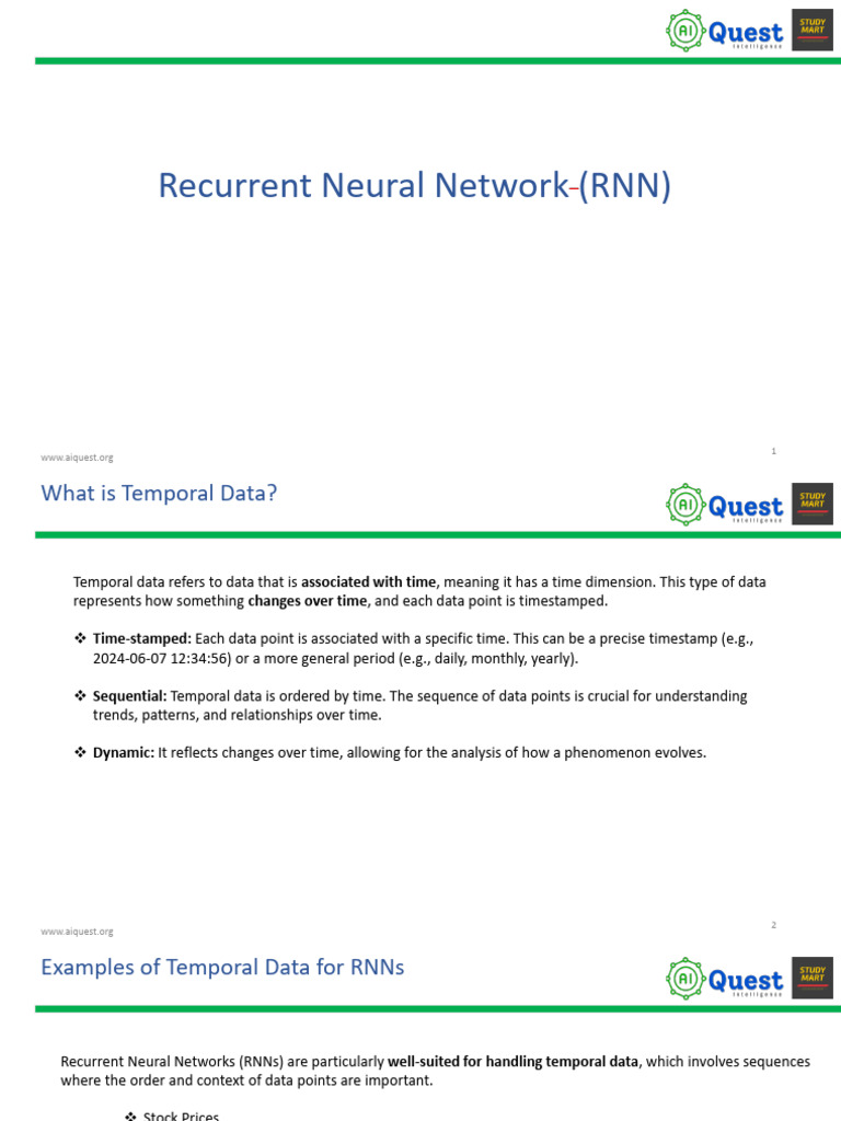 03. Recurrent Neural Networks | PDF | Learning | Networks