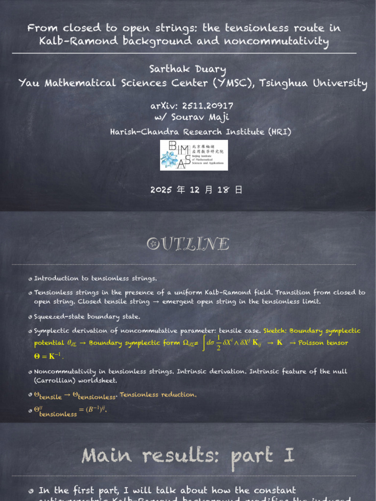 Tensionless Strings in Kalb-Ramond Background | PDF | Gauge Theory ...