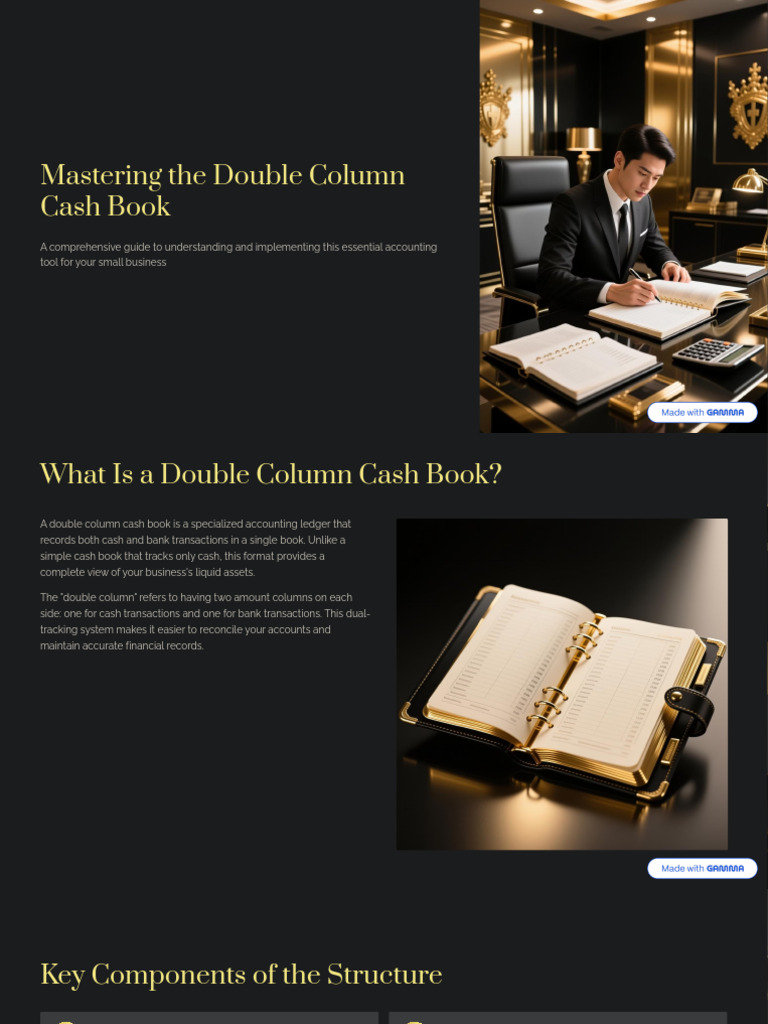 Mastering The Double Column Cash Book | PDF