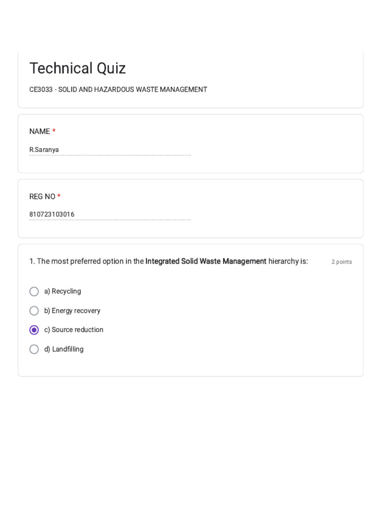 Blank Quiz - Google Forms | PDF
