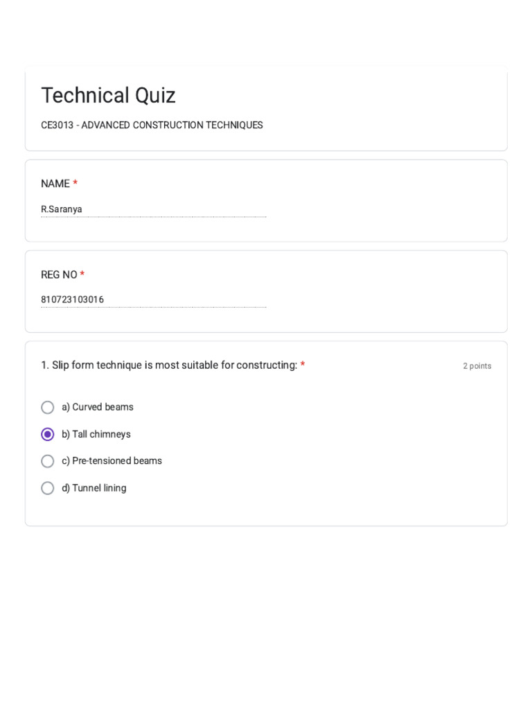 Blank Quiz - Google Forms (2) | PDF
