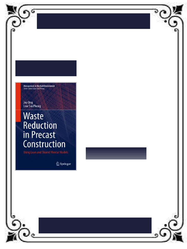 Waste Reduction in Precast Construction: Using Lean and Shared Mental ...