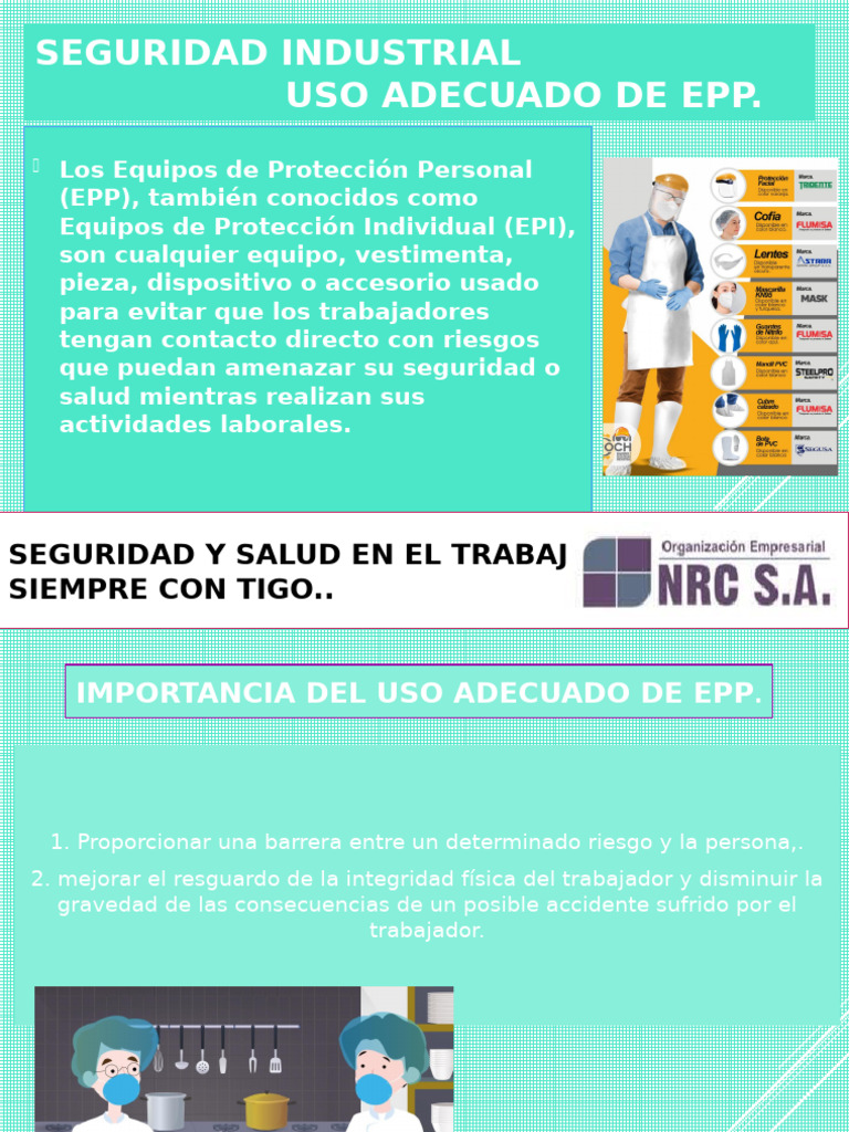 USO ADECUADO DE EPP pptx | PDF