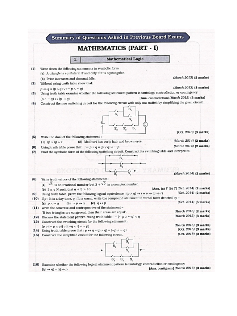 Mathematics Notes PDF | PDF