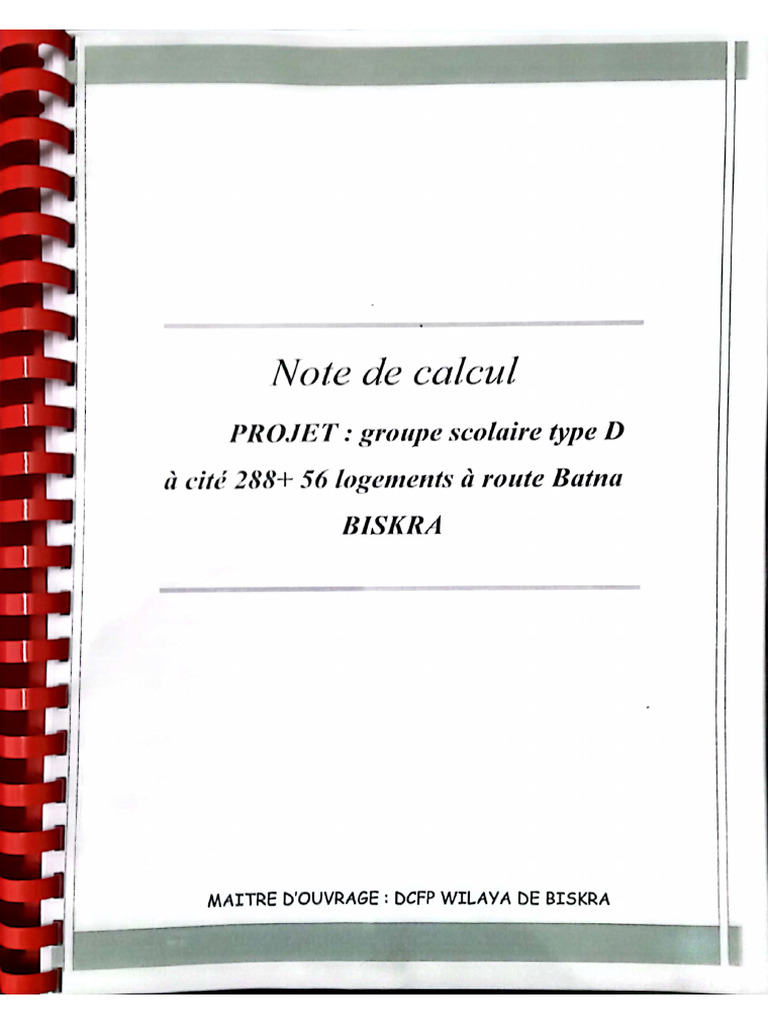 Note Xalcul Groupe Scolaire | PDF