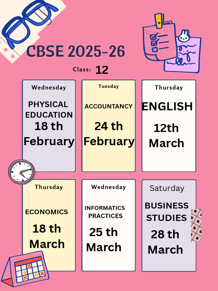 Pink Playful Weekly School Timetable Planner | PDF