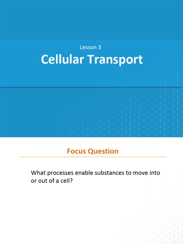 Cellular Transport Mechanisms Explained | PDF | Osmosis | Diffusion
