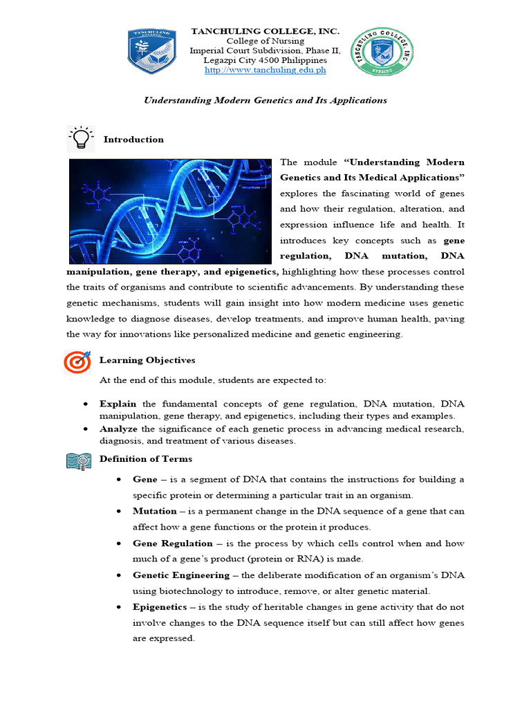 MODULE-FOR-BIOCHEM-111225 | PDF | Gene | Regulation Of Gene Expression