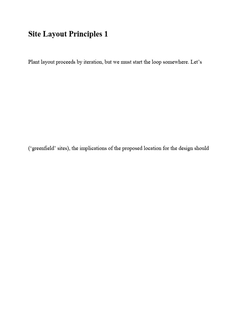 Site Layout Principles for Safety & Efficiency | PDF