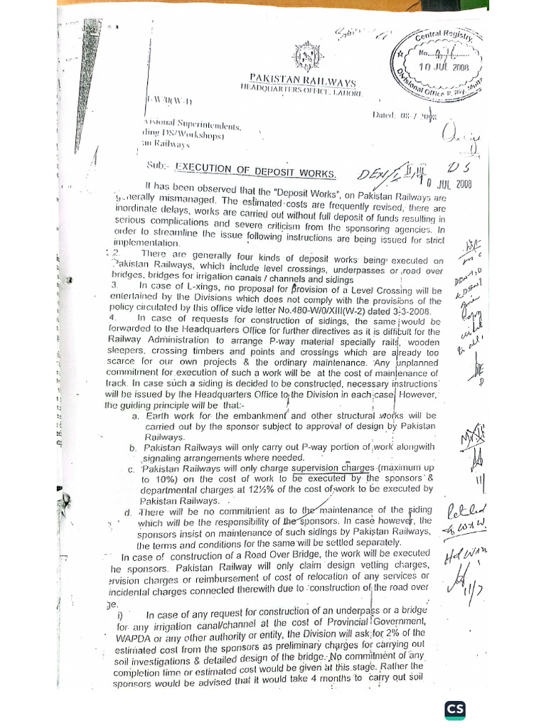 Deposit Work Policy | PDF