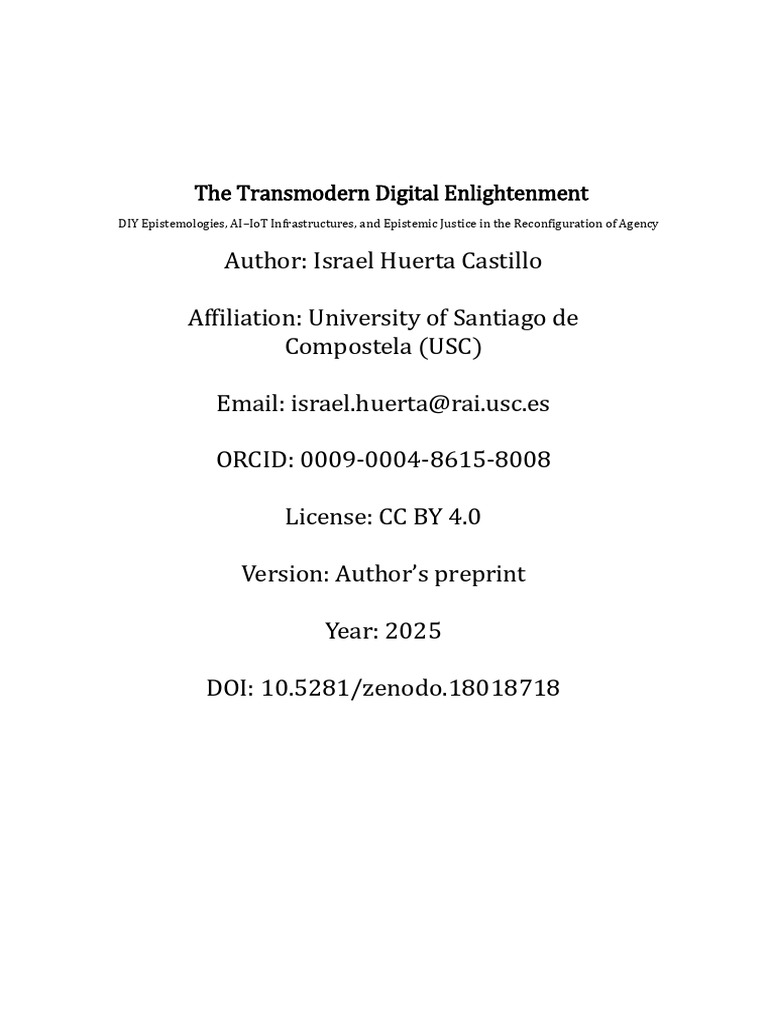 Transmodern Digital Enlightenment Insights | PDF | Epistemology | Knowledge